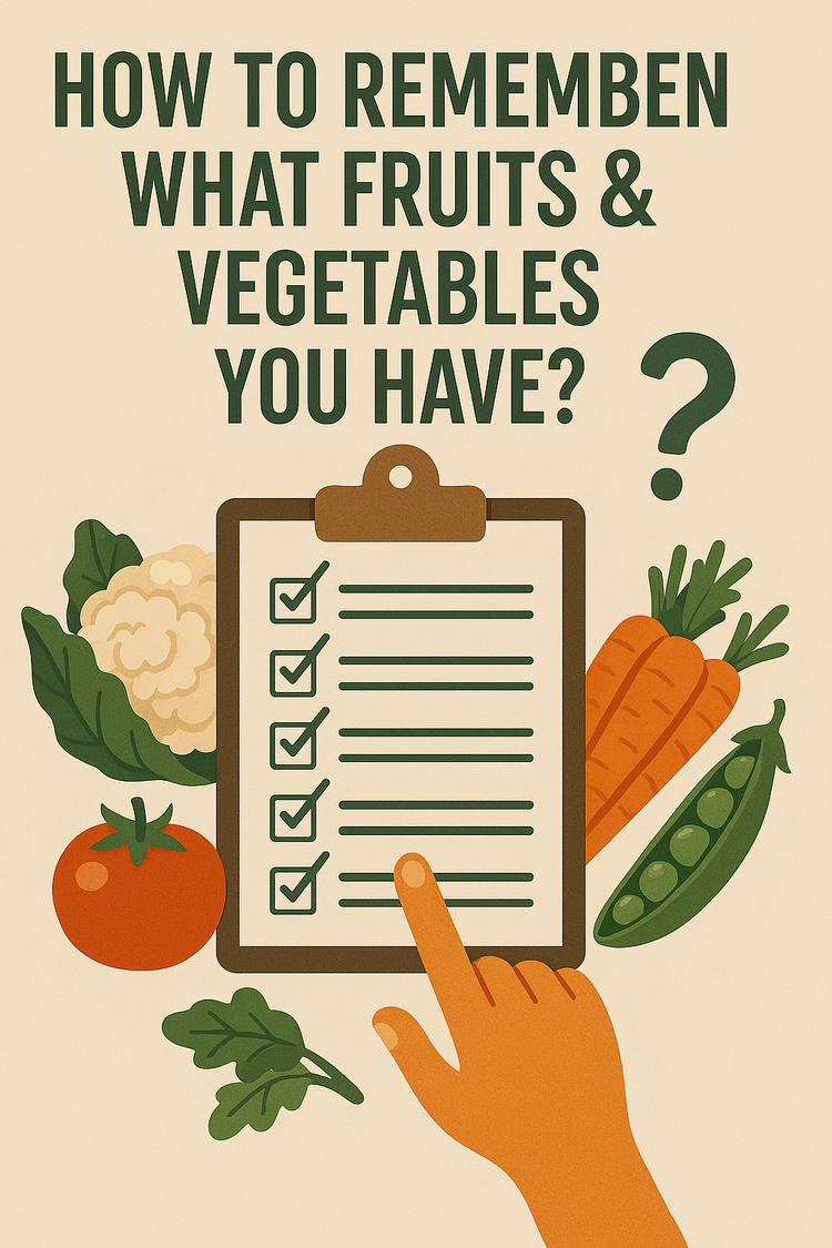How to remember what fruits & vegetables you have? – Ocean Root